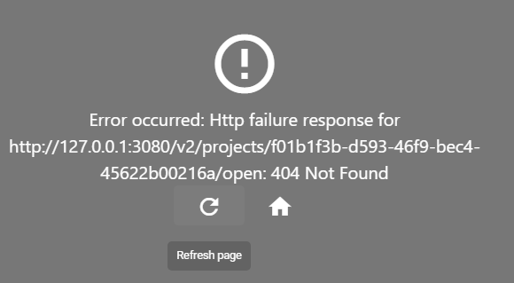 Refresh page button redirects to empty page while in ElectronJS · Issue #371 · GNS3/gns3-web-ui ...