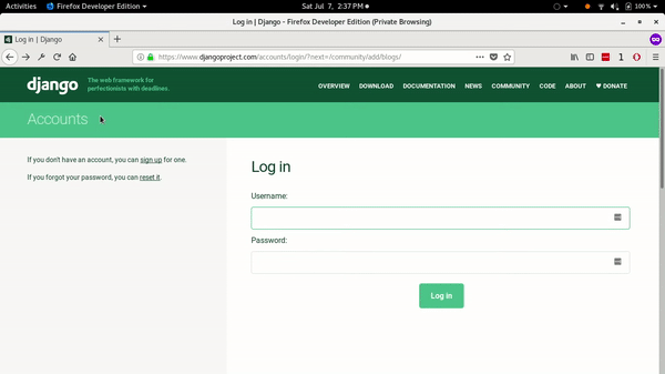 Github login doesn't work for community pages · Issue #835 · django/djangoproject.com · GitHub