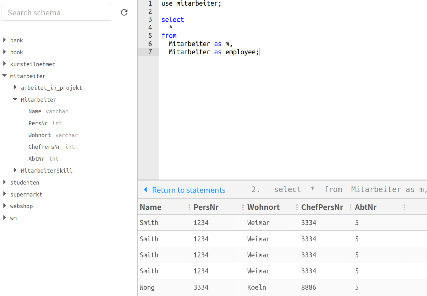 Columns With Equal Names Don T Get Shown In The Output · Issue 1167 · Sqlpad Sqlpad · Github