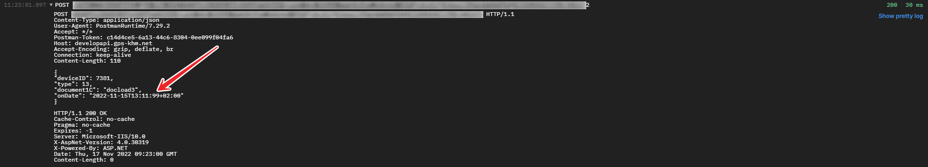 If take a datetime string from prerequest scripts, time has more than 60 seconds · Issue #11450 ...