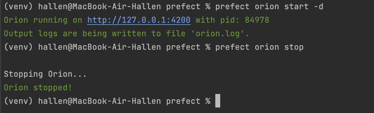 Add `prefect server start --detach` and `prefect server stop` · Issue #6989 · PrefectHQ/prefect ...