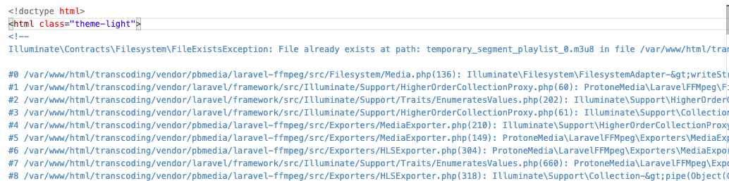 File already exists at path: temporary_segment_playlist_0.m3u8 · Issue #306 · protonemedia ...