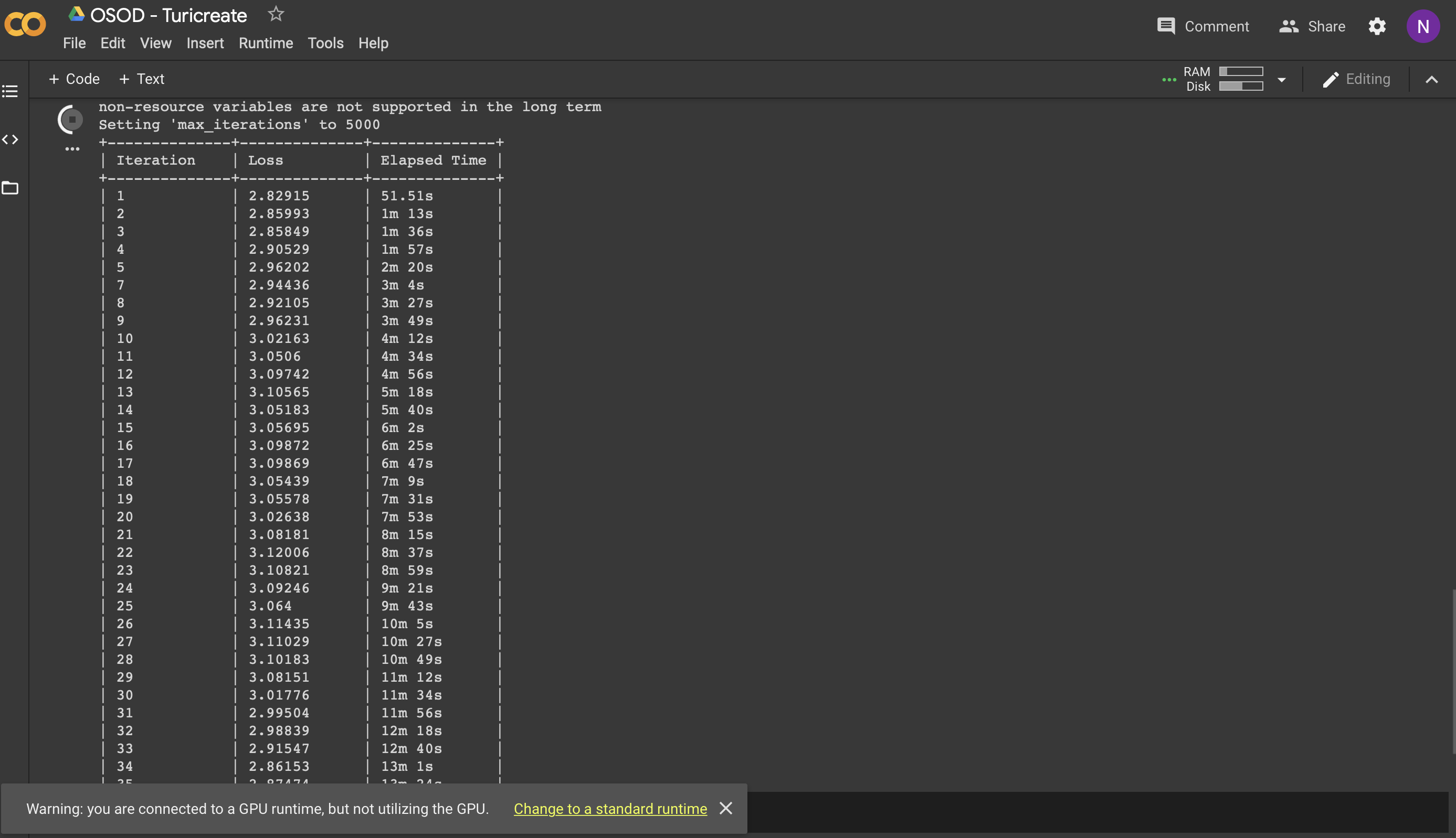 OSOD not utilising Colab GPU · Issue #3203 · apple/turicreate · GitHub