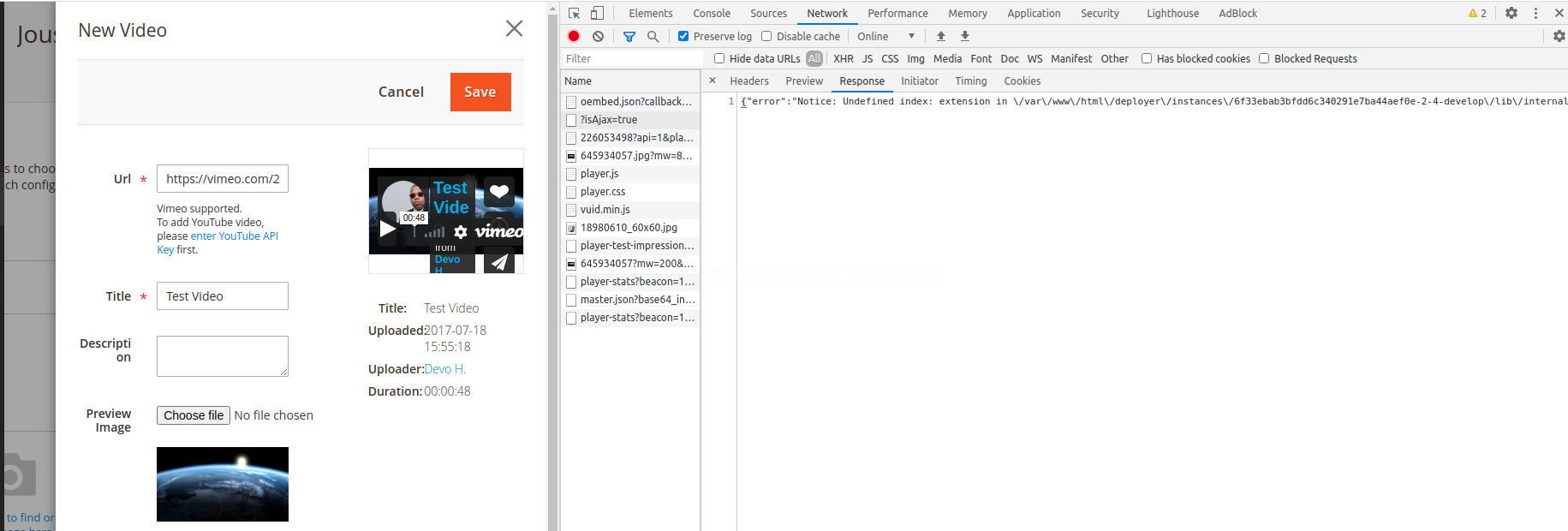 Not able to upload vimeo video · Issue #33276 · magento/magento2 · GitHub