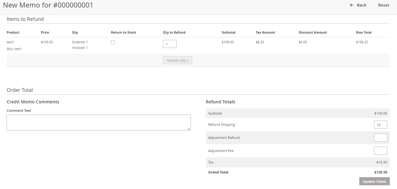 Incorrect Tax showing for online Credit Memo · Issue #26284 · magento/magento2 · GitHub
