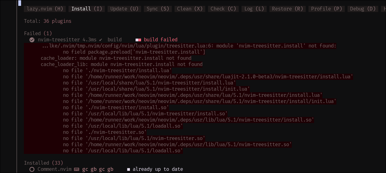 bug: error during initial installation · Issue #698 · folke/lazy.nvim · GitHub
