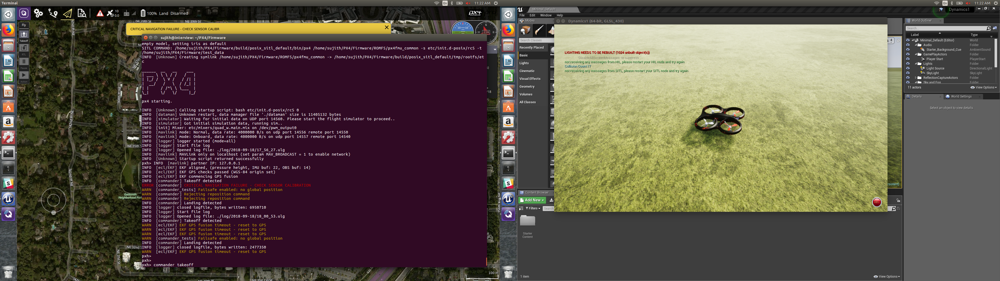 Px4 SITL + QGC - critical navigation failure - check sensor calibration · Issue #10517 · PX4/PX4 ...