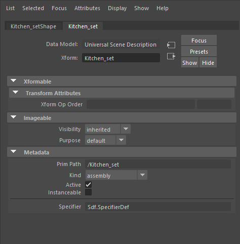 Attribute Editor: The top level tabs disappear and reappear when ...