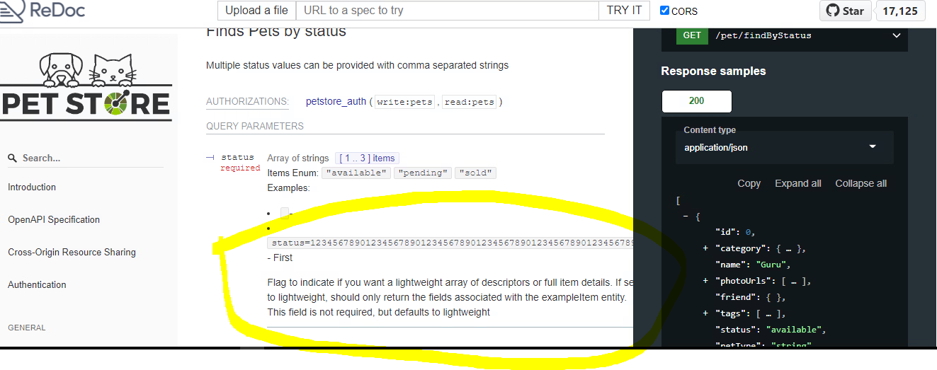Horizontal scrollbar for path and query parameters · Issue #1958 · Redocly/redoc · GitHub