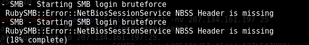 smb_login issue: RubySMB::Error::NetBiosSessionService NBSS Header is missing · Issue #8521 ...