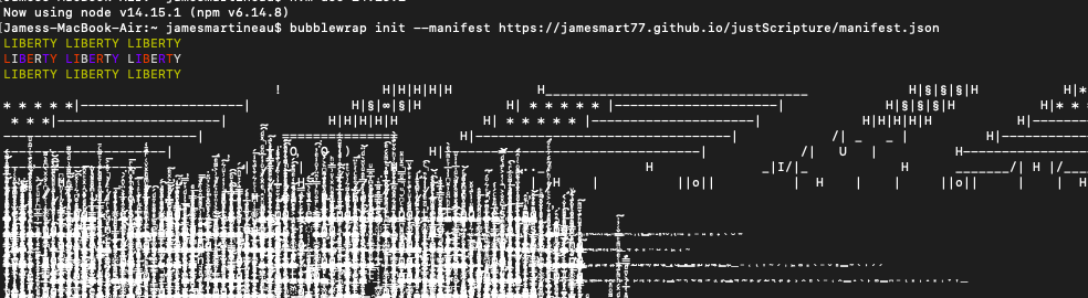 Bubblewrap init producing cryptic characters · Issue #635 · GoogleChromeLabs/bubblewrap · GitHub