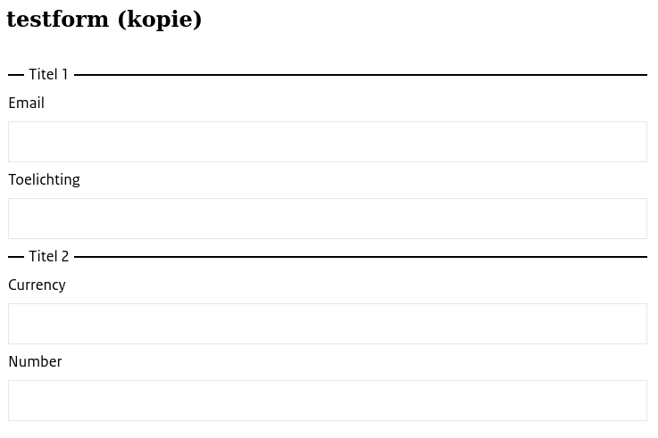 Elementen kunnen worden gecombineerd tot een groep. Deze groep kan worden voorzien van een titel ...