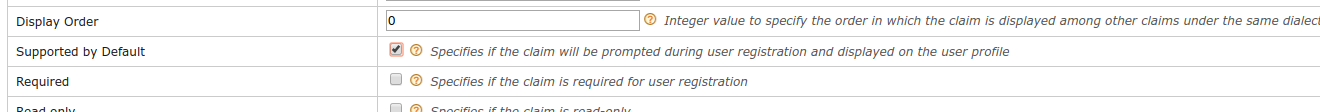 When claims in the super tenant are not available in the child does not allow to create the user ...