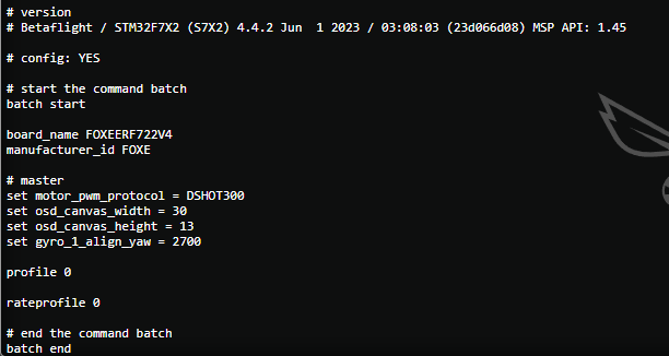 4.4.2 Dshot motor direction commands not working after #12709 · Issue #12860 · betaflight ...