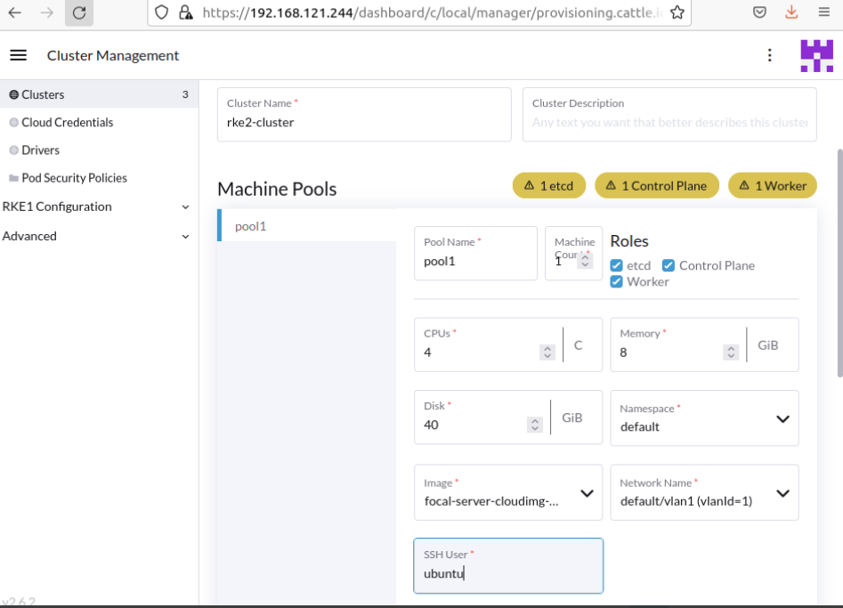 [BUG] Harvester RKE2 cluster provisioning fails with air-gapped Rancher · Issue #1247 ...
