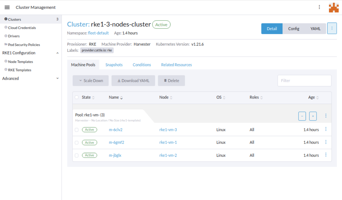 [BUG] Unable to create RKE1 cluster in rancher by node driver, shows "waiting for ssh to be ...