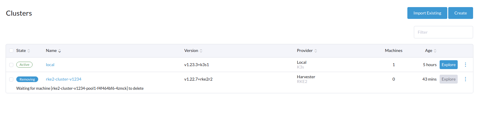 [BUG] Unable to delete the stuck provisioning RKE2 cluster if cluster VM have no IP assign ...