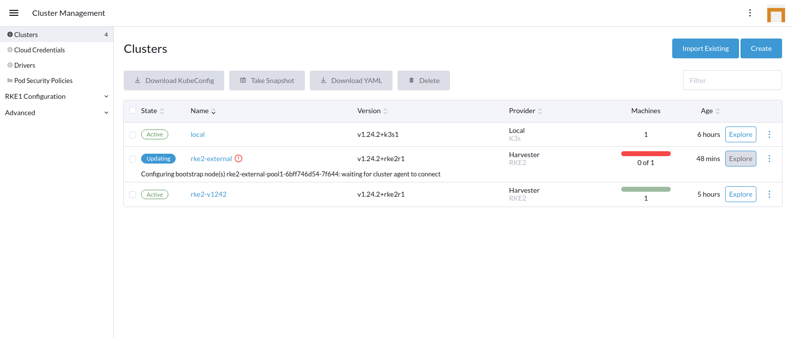 [BUG] Unable to provision RKE2 cluster from external Harvester cloud credential · Issue #2590 ...