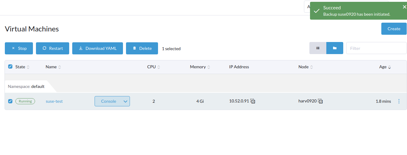 [BUG] vm cannot backup · Issue #2767 · harvester/harvester · GitHub