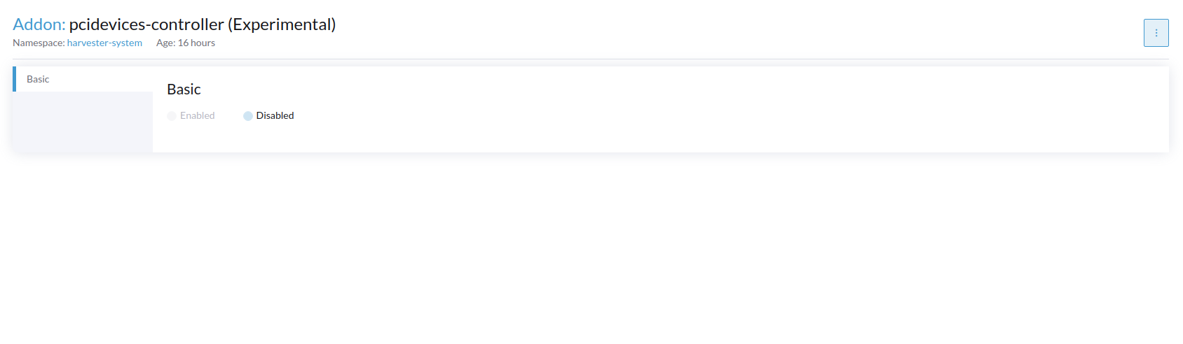 [FEATURE] Mark pcidevices-controller add-on as experimental and add warning when enable devices ...
