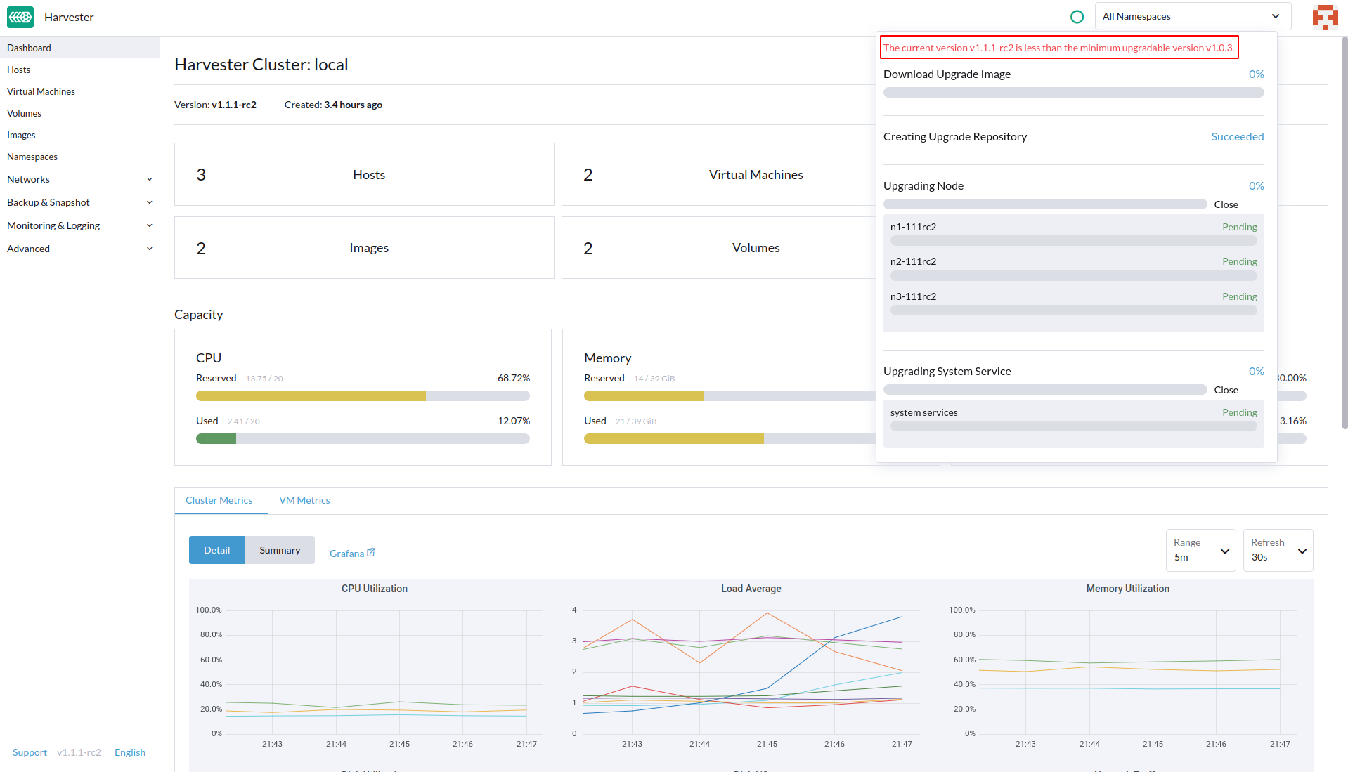 [BUG] Upgrade: post-drain job fails when upgrading to the same version · Issue #3175 · harvester ...