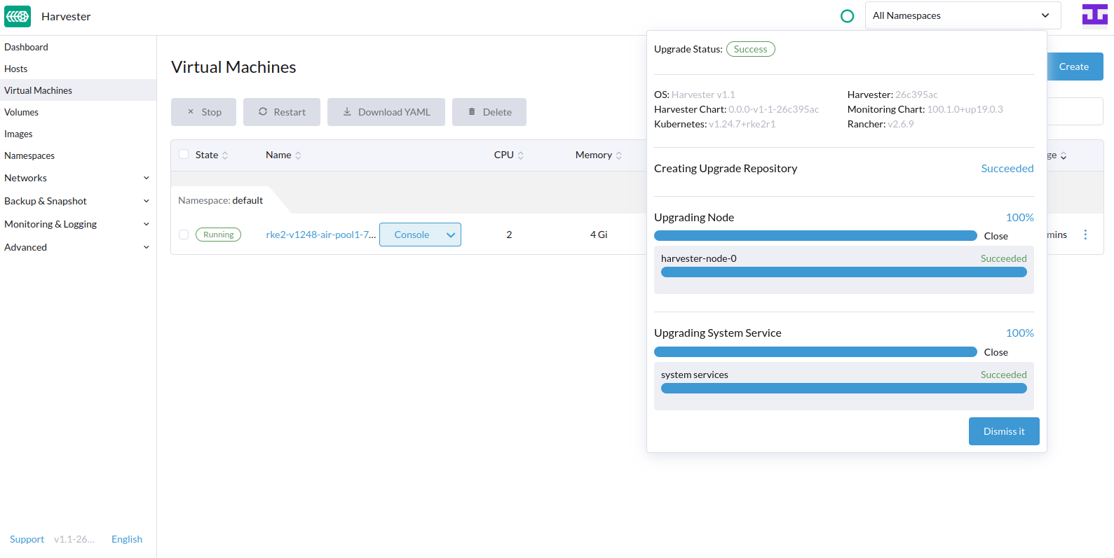 [BUG] Upgrade fails because upgrade-repo VM is not becoming healthy and gets deleted again ...