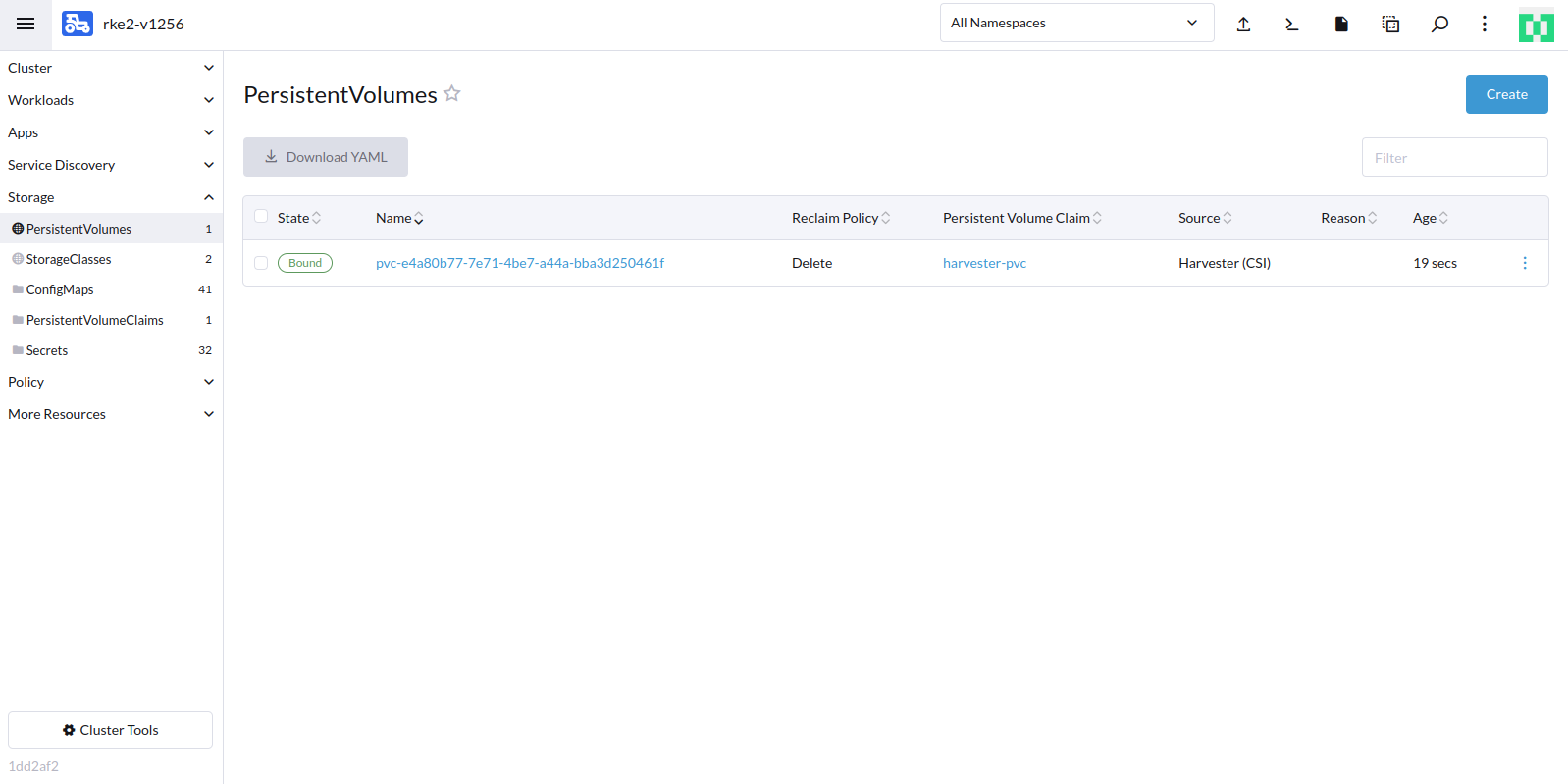 [RFE] RancherUI may allow to create StorageClass with provisioner harvester · Issue #7850 ...