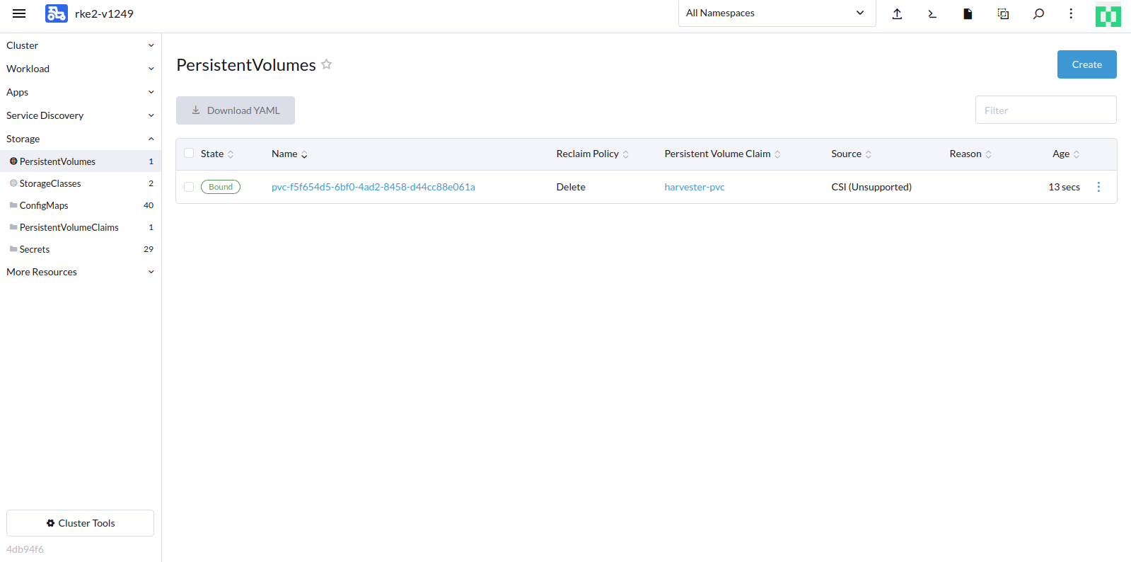 [RFE] RancherUI may allow to create StorageClass with provisioner harvester · Issue #7850 ...
