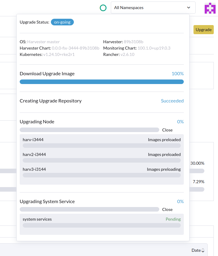 [BUG] Can't upgrade from master version to master version · Issue #3444 · harvester/harvester ...