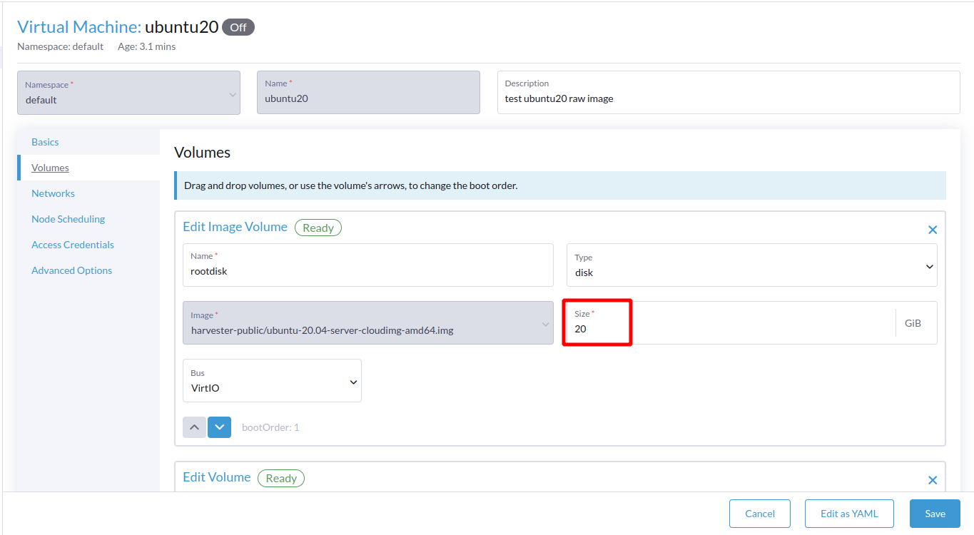 [BUG] resize of a disk in harvester_virtualmachine via terraform is returing success but does ...