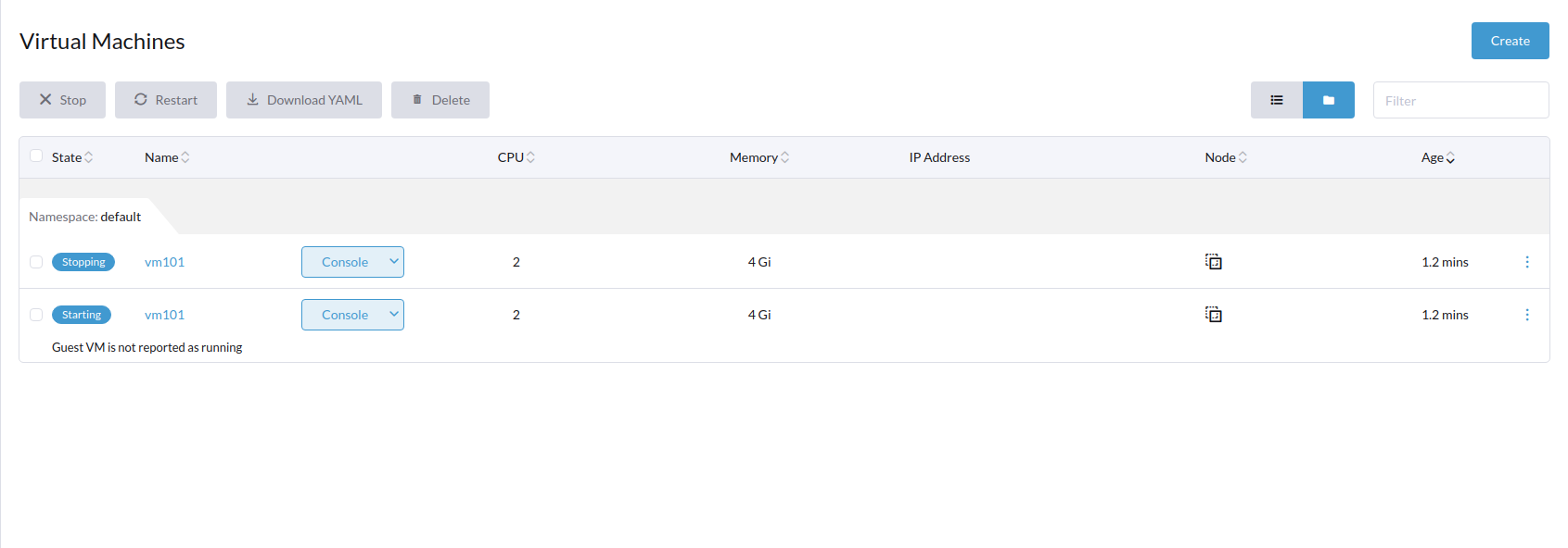 Bug After Creating A Vm We Can See Duplicate Vm Records On Virtual Machine Page · Issue 3624