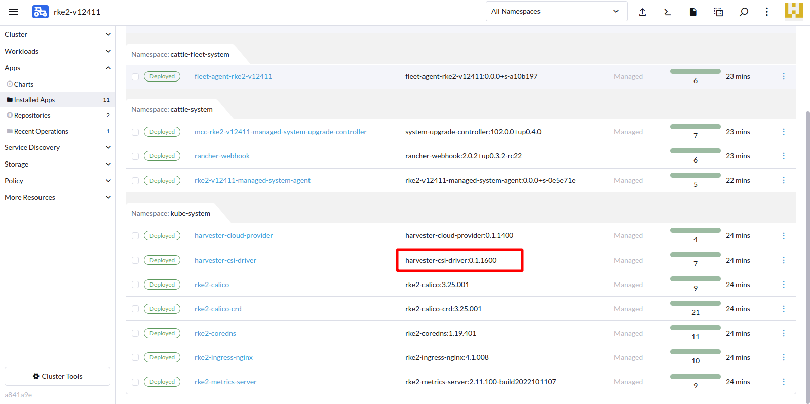 [release-1.24] Bump Harvester Csi Driver To V0.1.16 · Issue #4040 