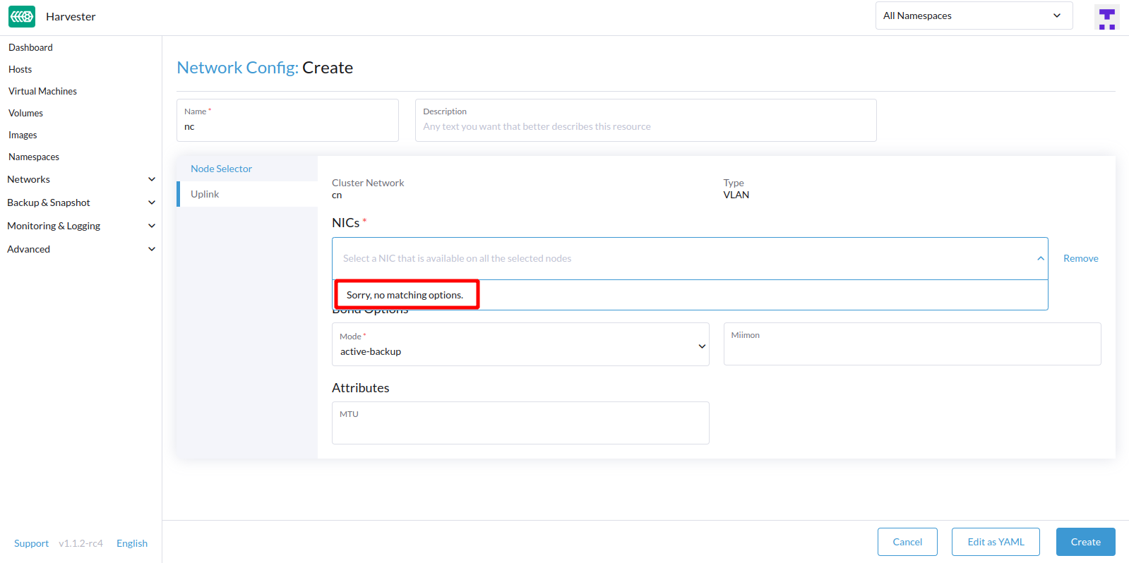 [BUG] When you have a node in fail state no uplinks show up in add network config · Issue #3601 ...