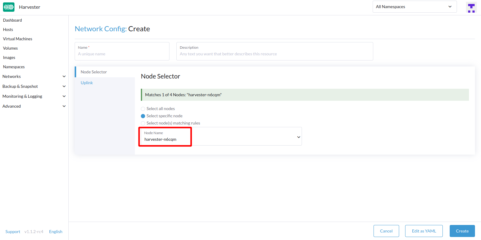 [BUG] When you have a node in fail state no uplinks show up in add network config · Issue #3601 ...