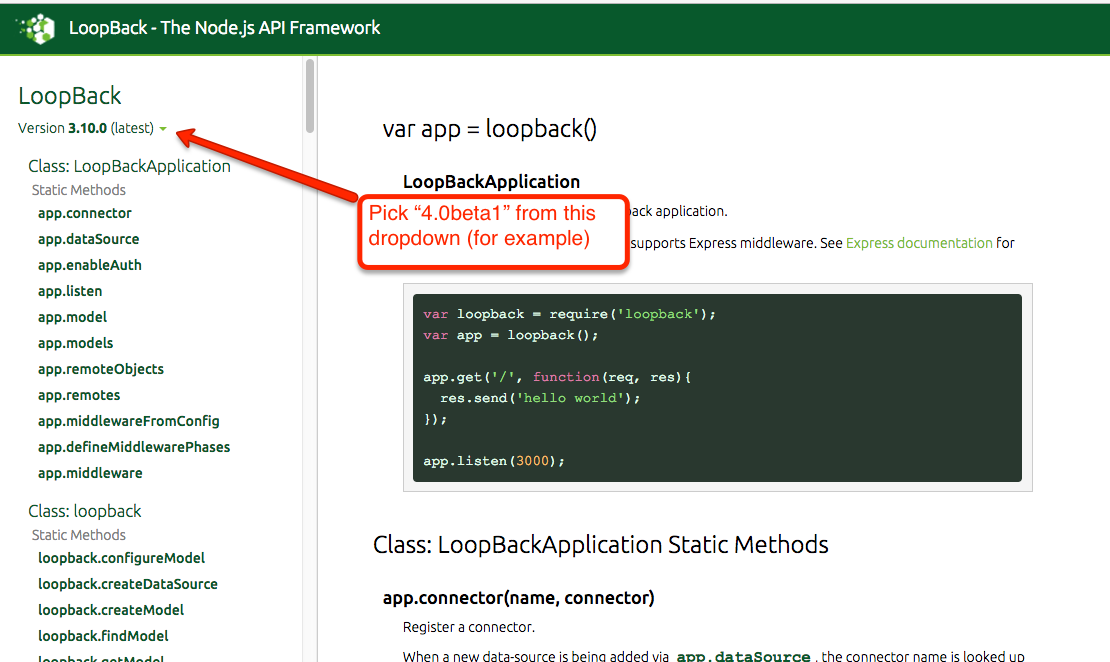 Publish Initial Api Docs · Issue 513 · Loopbackioloopback Next · Github