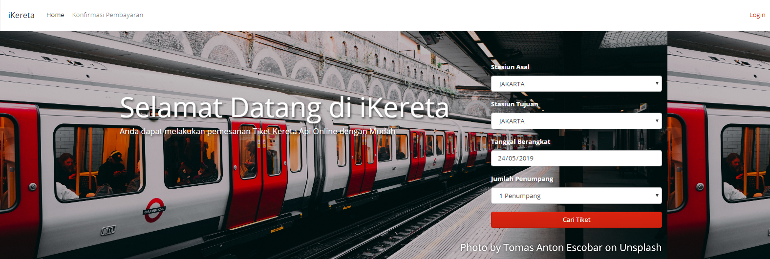 GitHub - failamir/ikereta: Pemesanan Tiket Kereta Api online dengan framework codeigniter