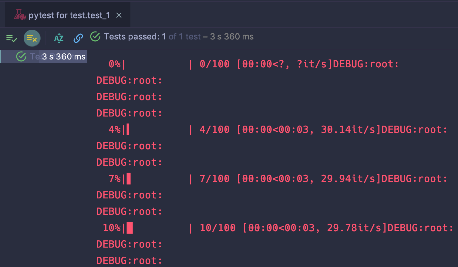 Cannot show progress bar when using pytest in pycharm · Issue #732 ...