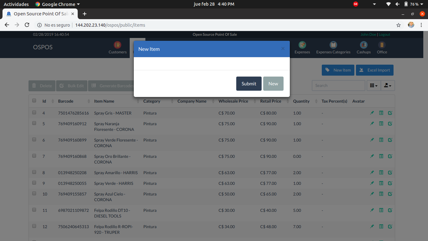 HTTP ERROR 500 WHEN COMPLETING SALE · Issue #2383 · opensourcepos/opensourcepos · GitHub