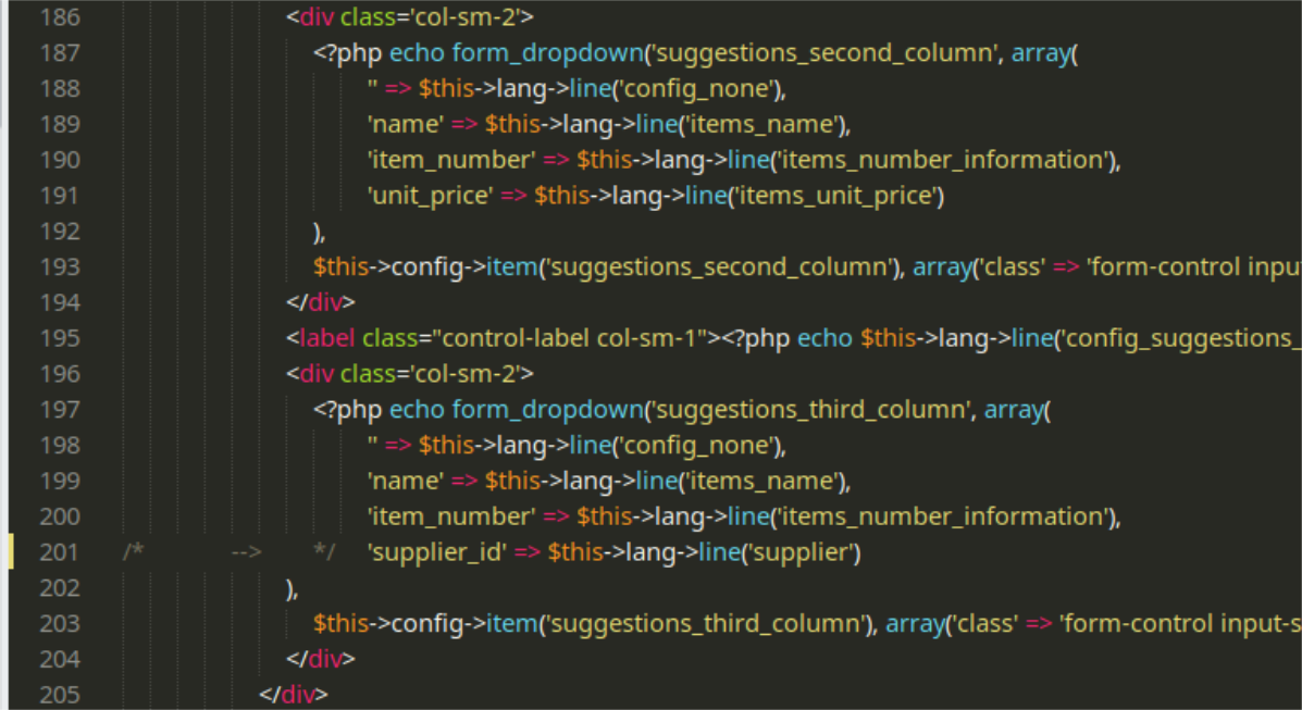 Search Suggestions Layout · Issue #2444 · opensourcepos/opensourcepos · GitHub