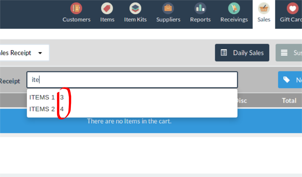 Search Suggestions Layout · Issue #2444 · opensourcepos/opensourcepos · GitHub