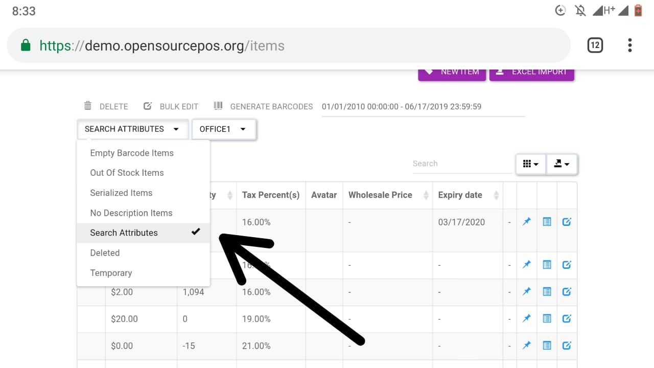 Datetime attribute · Issue #2441 · opensourcepos/opensourcepos · GitHub