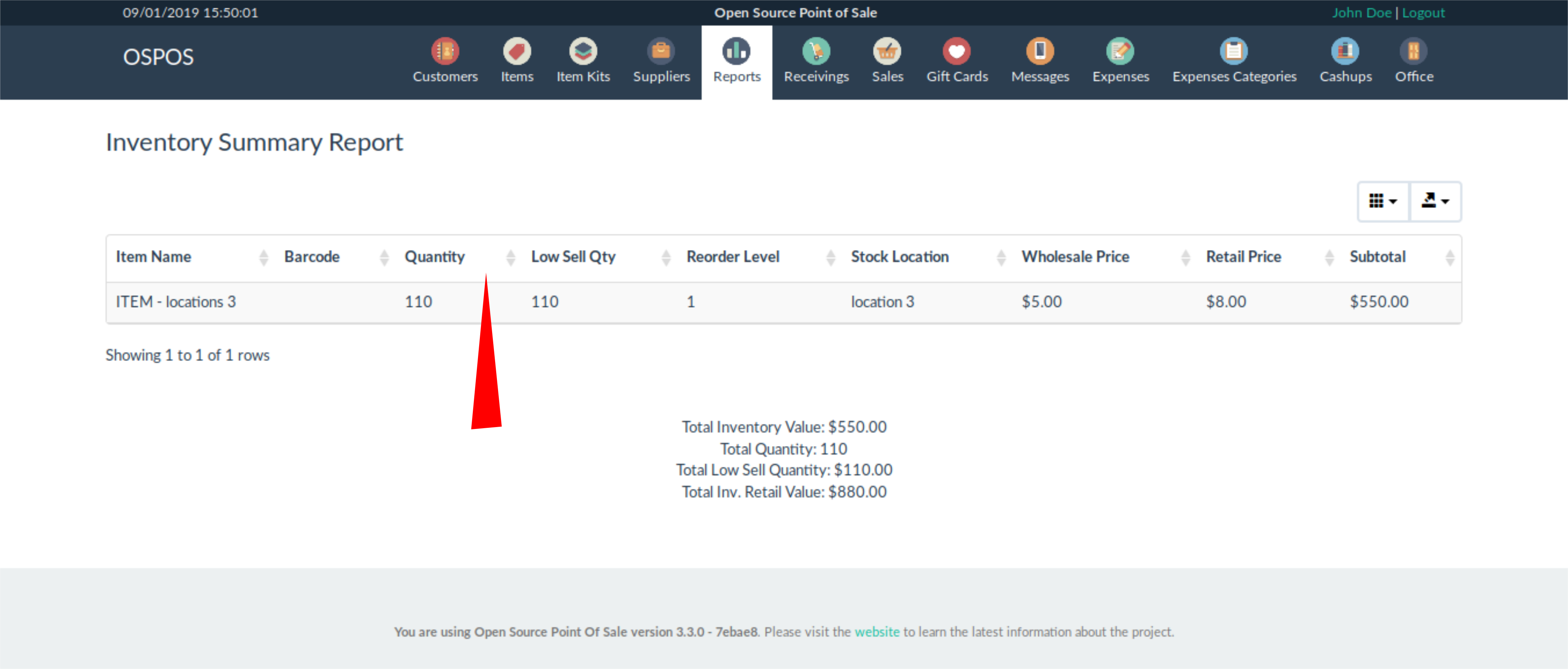 Inventory Summary · Issue #2526 · opensourcepos/opensourcepos · GitHub