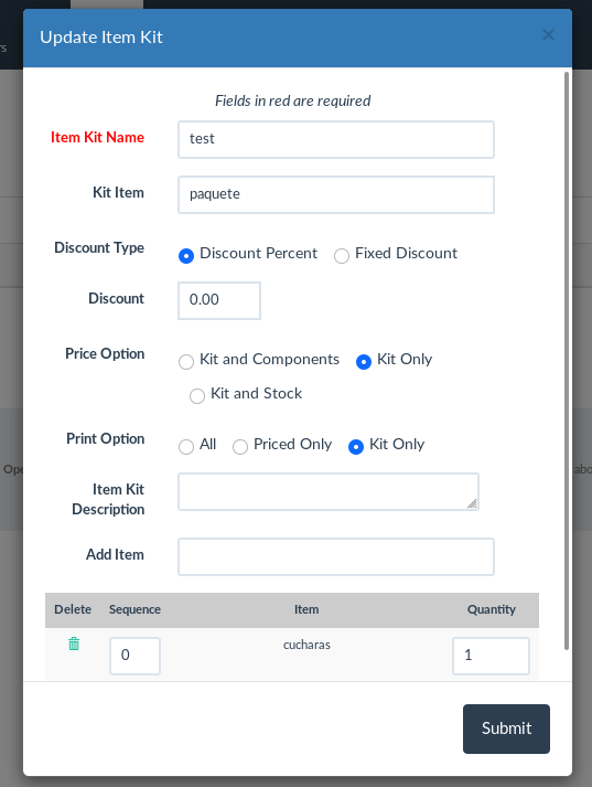 Kit Only Kit Only · Issue #2808 · opensourcepos/opensourcepos · GitHub