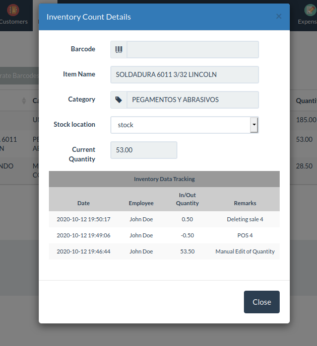 Serious inventory error when deleting a sale · Issue #2964 ...