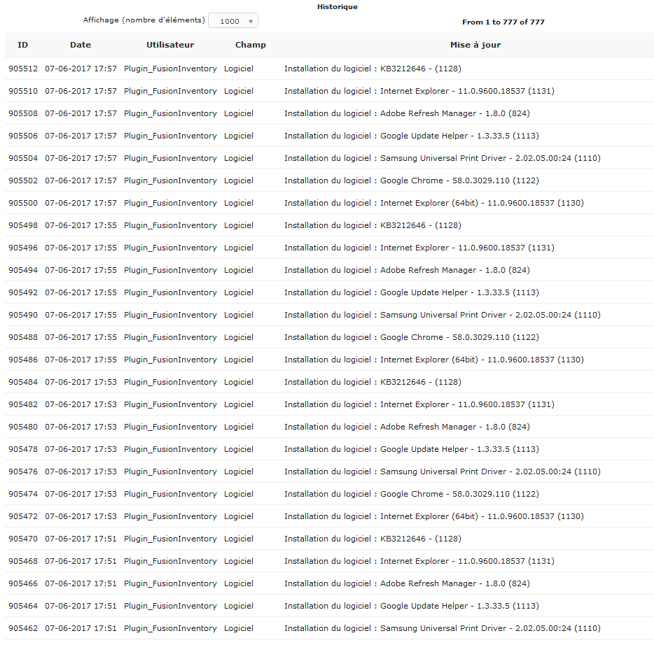 History FusionInventory - Software installation · Issue #2122 · fusioninventory/fusioninventory ...