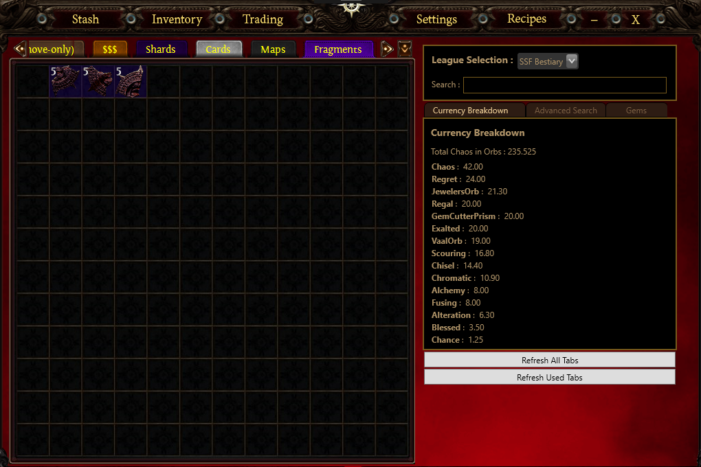 Fragments Stash tab is not supported. · Issue #857 · Procurement-PoE ...