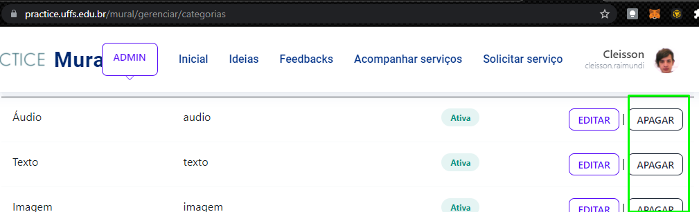 Ajuste para categorias · Issue #412 · practice-uffs/mural · GitHub