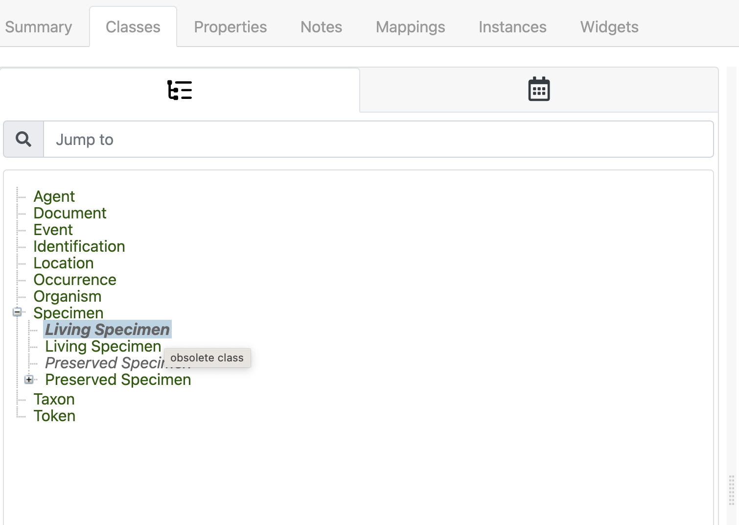 Deprecated properties shows in the UI whereas deprecated concept not ...