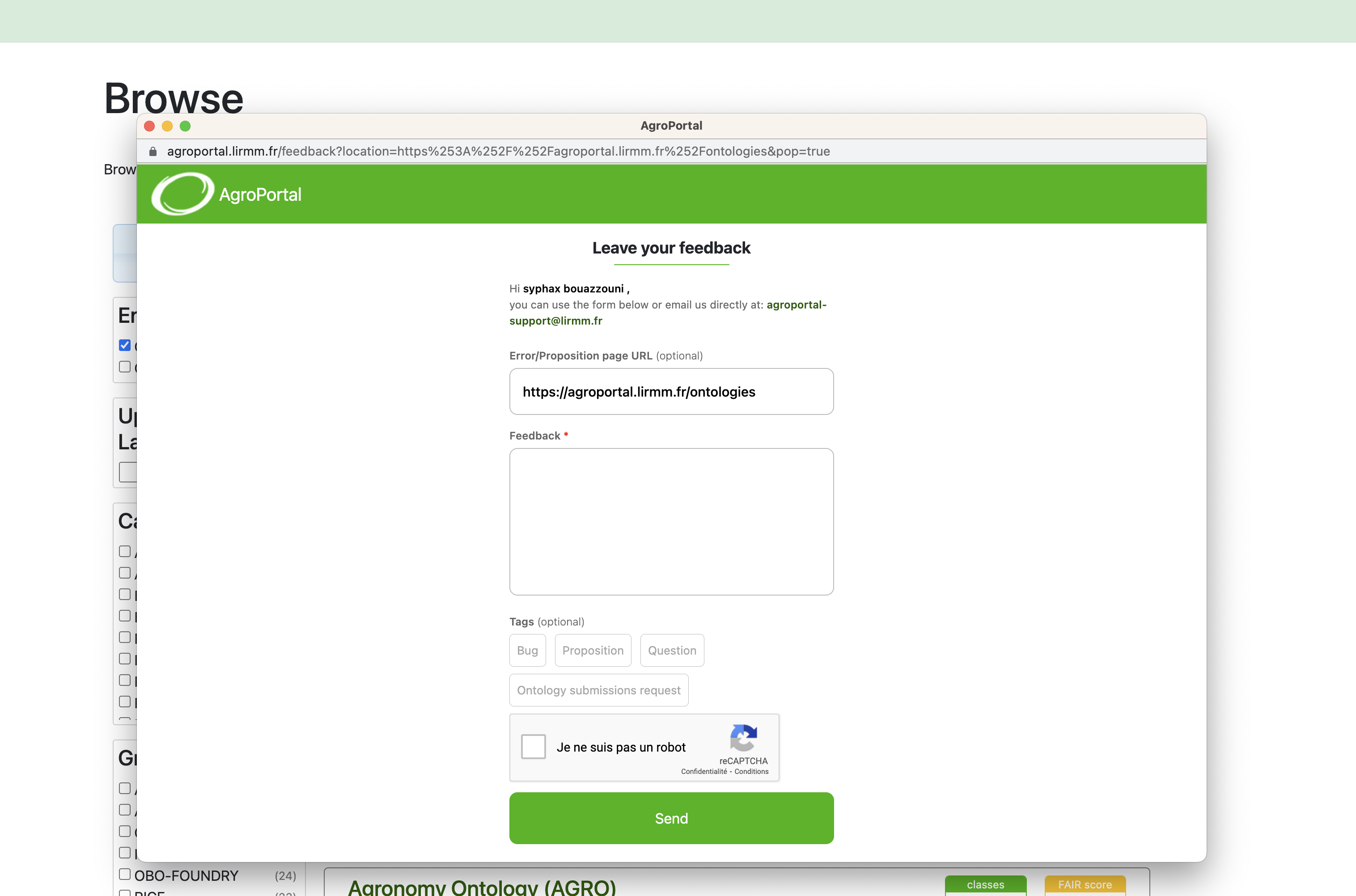 Update feedback page design · Issue #151 · ontoportal-lirmm/bioportal ... Update feedback page design · Issue #151 · ontoportal-lirmm/bioportal ...