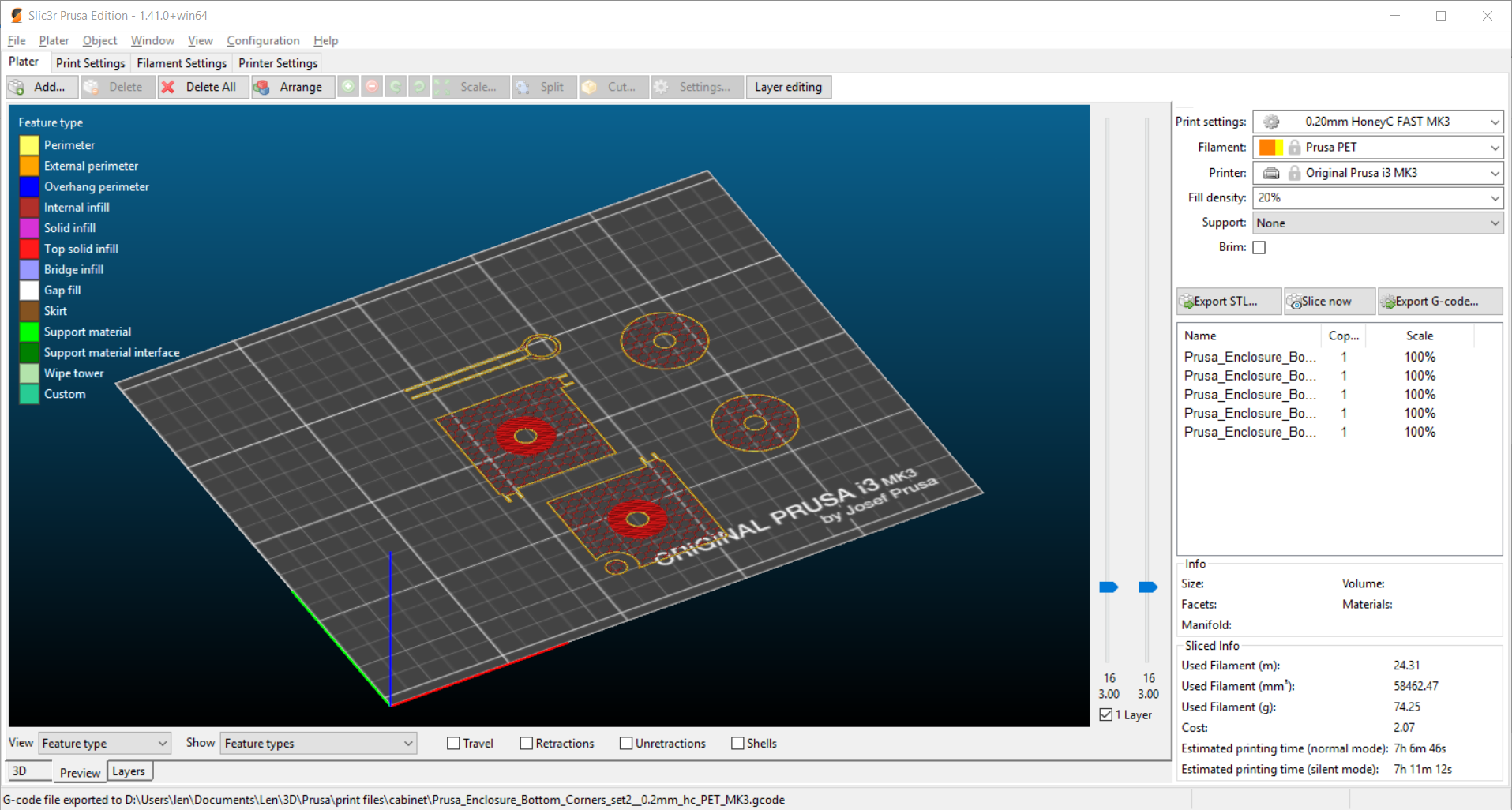 honeycomb infill layer inserted between solid infill layers · Issue ...